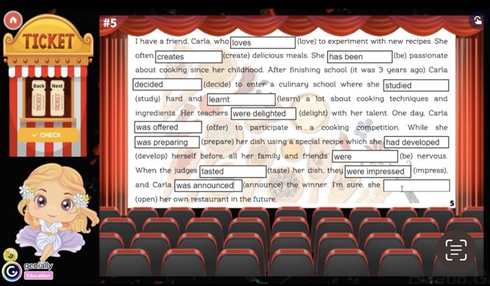 Bee's knees eng - Grammar stages 9 tenses